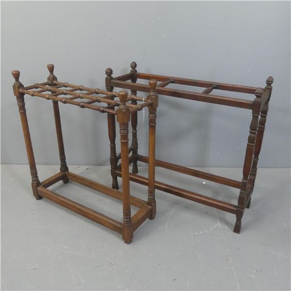 Stick | Two early 20th century oak stick stands. Widest (Early 20th ...