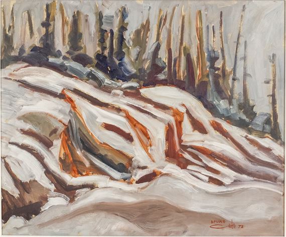 Bruno Côté | Forêt à l'hiver - 1973 (1973) | MutualArt