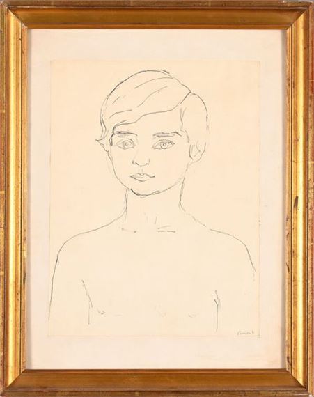 Marcel Dumont | Portrait of a boy | MutualArt