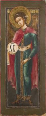 Russian School, 19th Century | MONUMENTALE IKONE MIT DEM ERZENGEL GABRIEL AUS EINER KIRCHEN ...