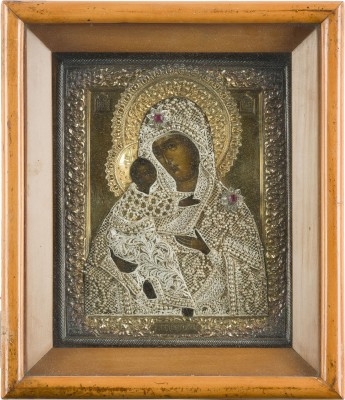 Russian School, 19th Century | KLEINE IKONE MIT DER GOTTESMUTTER VON ...