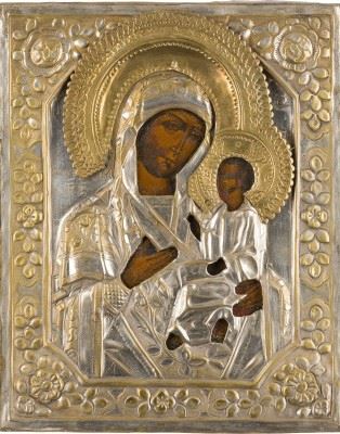 Russian School, 19th Century | KLEINE IKONE MIT DER GOTTESMUTTER VON ...