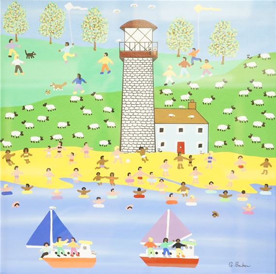 Gordon Barker | At the Beach | MutualArt