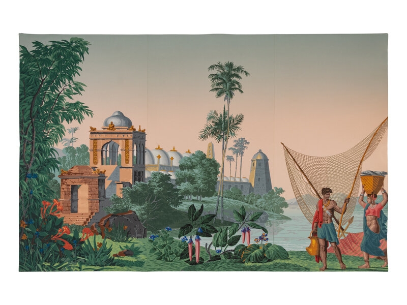 Zuber | Twelve Zuber Hindustan Wallpaper Panels | MutualArt