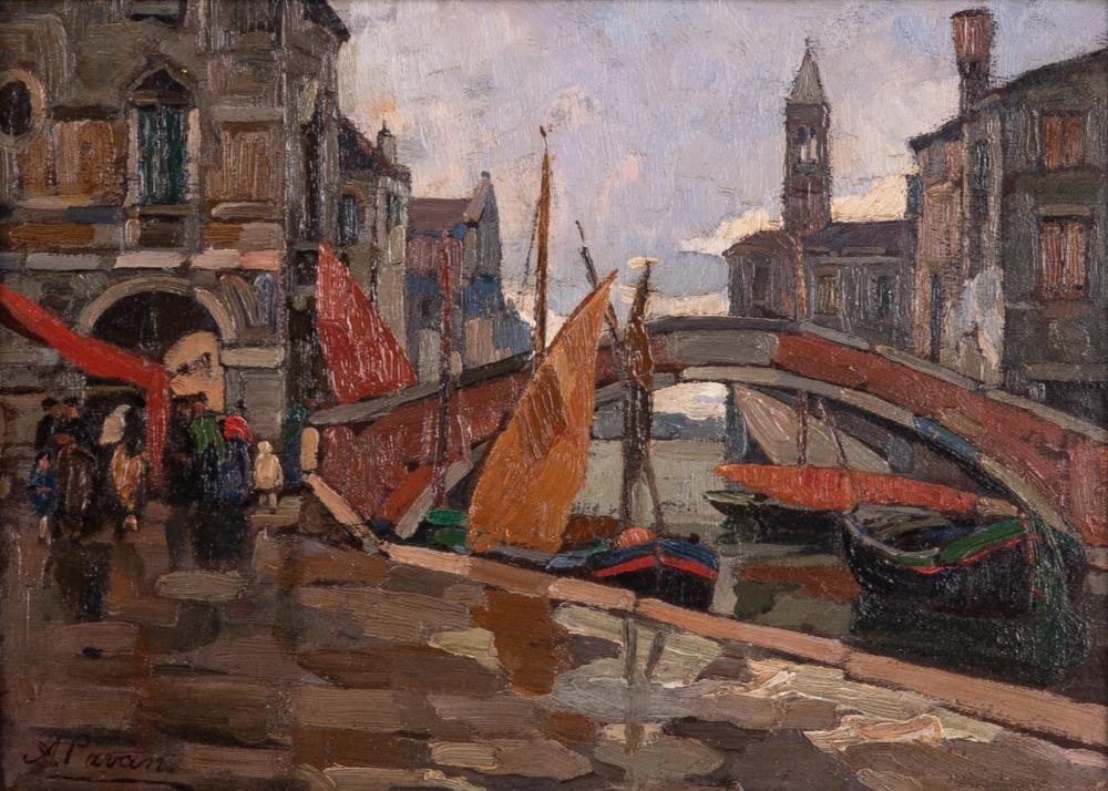 Angelo Pavan | Venice Canal | MutualArt