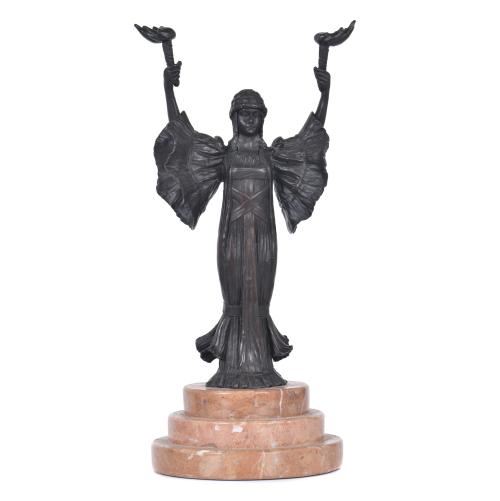 Agathon Léonard | Dama con antorchas | MutualArt