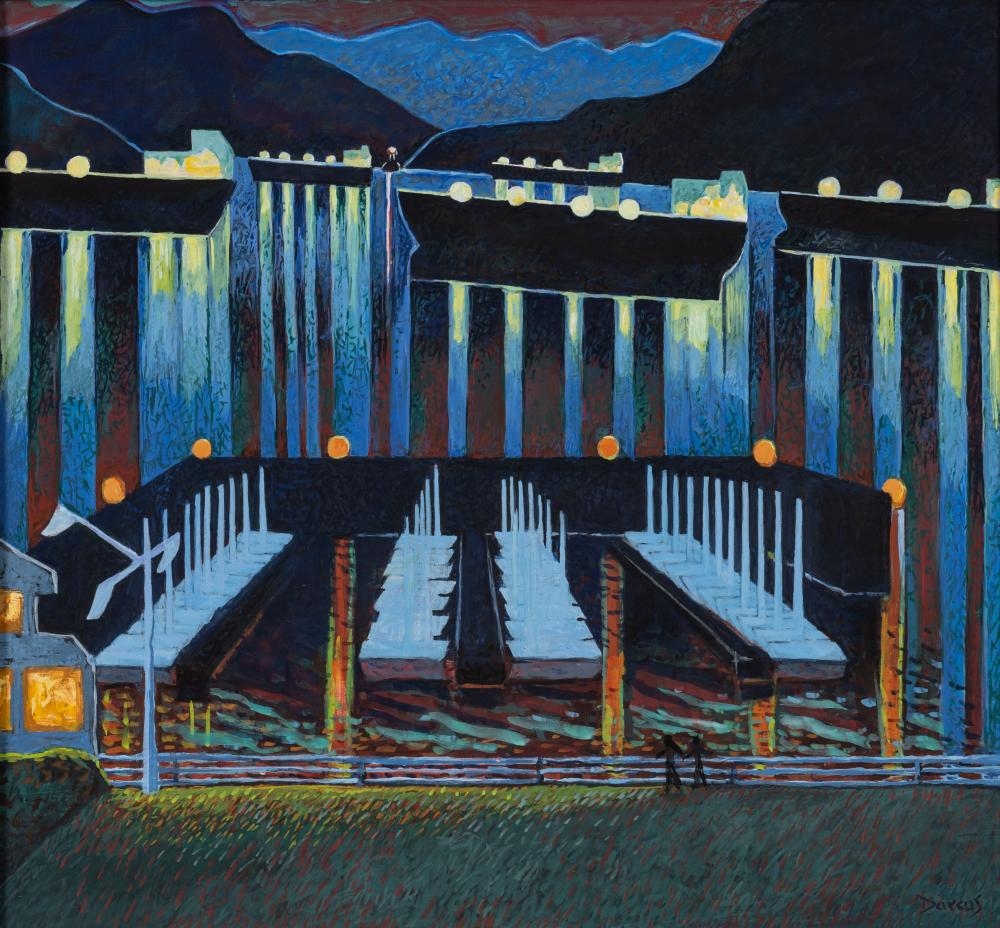 Jack Darcus | Night Freighters from Vancouver Yacht Club | MutualArt