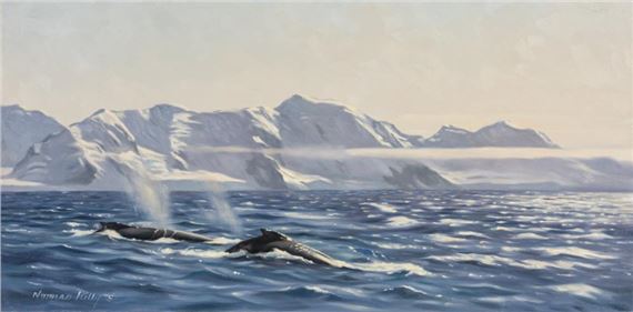 Norman Kelly | Whales in the Arctic | MutualArt