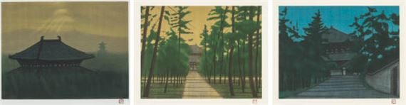 Ikuo Hirayama | Todaiji (portfolio of 3 (1981) | MutualArt