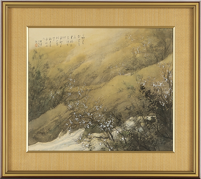Keigetsu Matsubayashi | Plum blossoms and sound of river | MutualArt