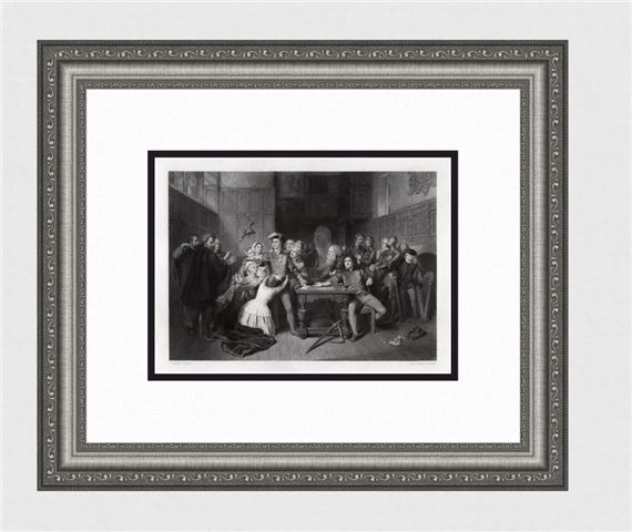 John Faed | John Faed 1800s Antique Engraving Justice of the King ...