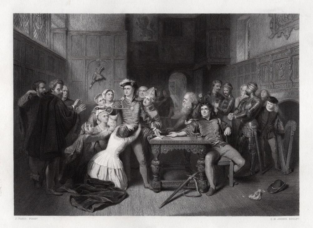 John Faed | John Faed 1800s Antique Engraving Justice of the King ...