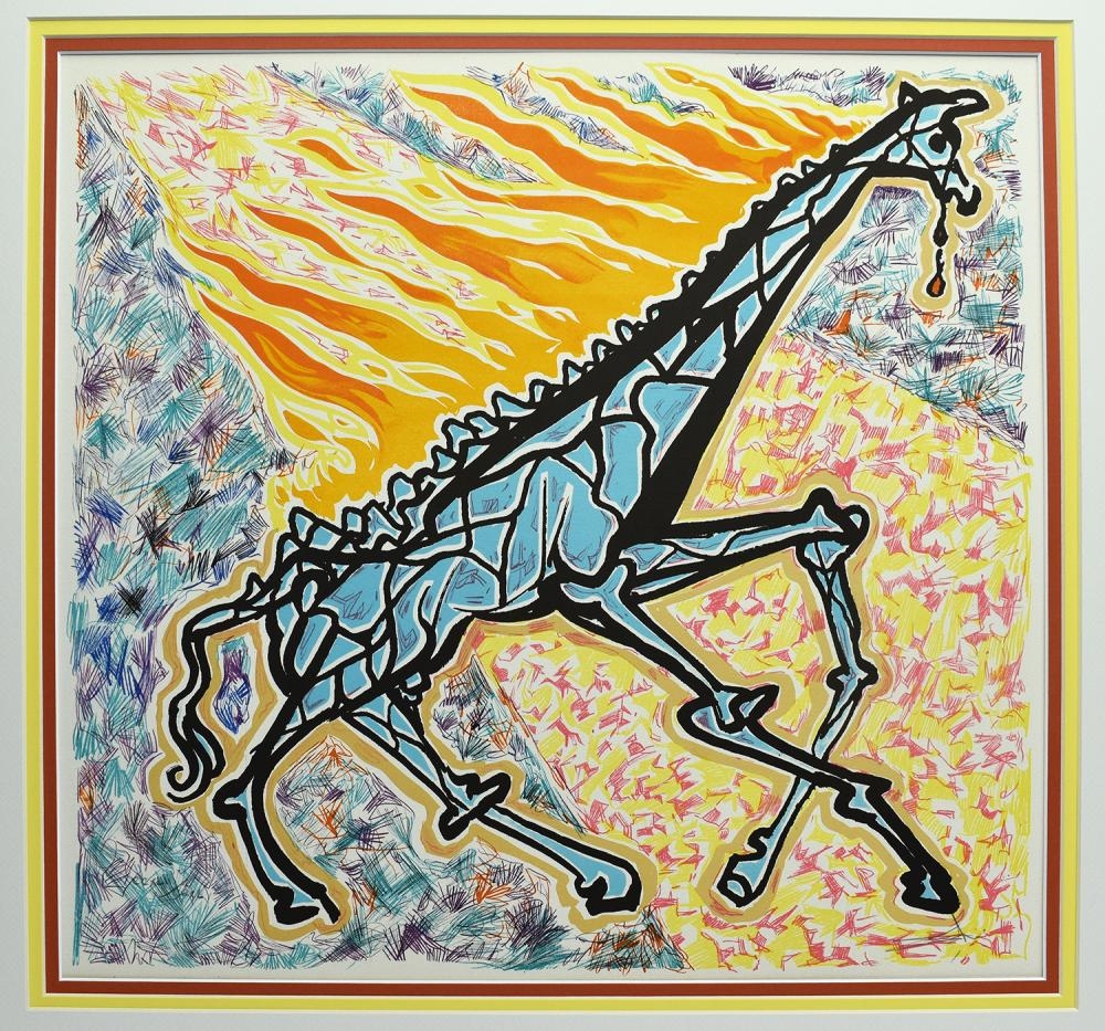 Salvador Dalí | Salvador Dali Burning Giraffe Color Lithograph Signed ...