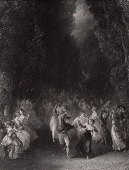 Thomas Stothard | Thomas Stothard SIGNED Engraving A Fete Champetre ...