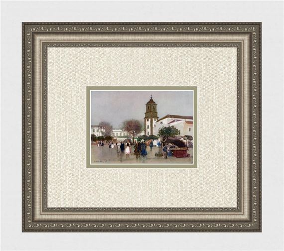 Sir Alfred East | ALFRED EAST Antique Color Print The Cathedral Church ...