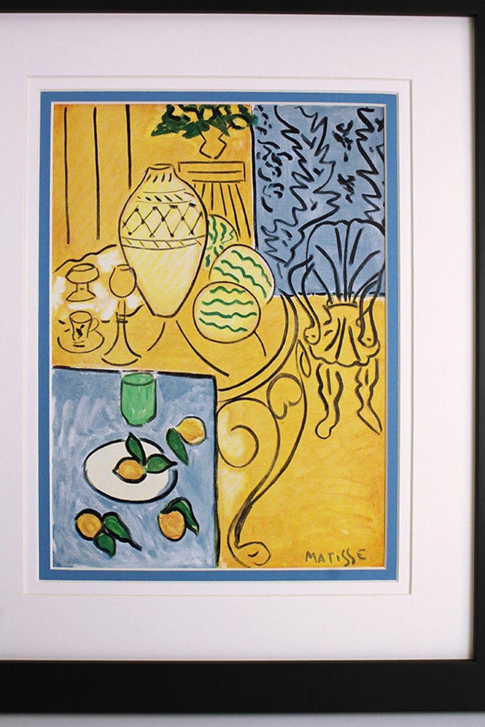 Henri Matisse | Henri Matisse Interior Yellow and Blue (Interieur Juane ...