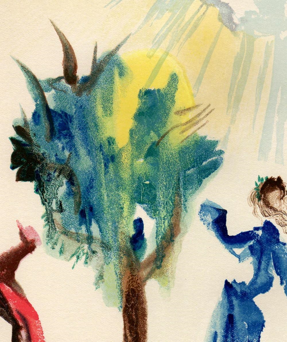 Salvador Dalí | 1960 Salvador Dali Tree Penitence Authentic Woodcut ...