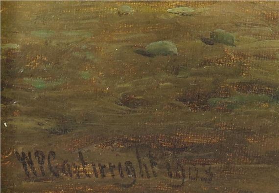 W. P. Cartwright | farm scene with sheep (1903) | MutualArt