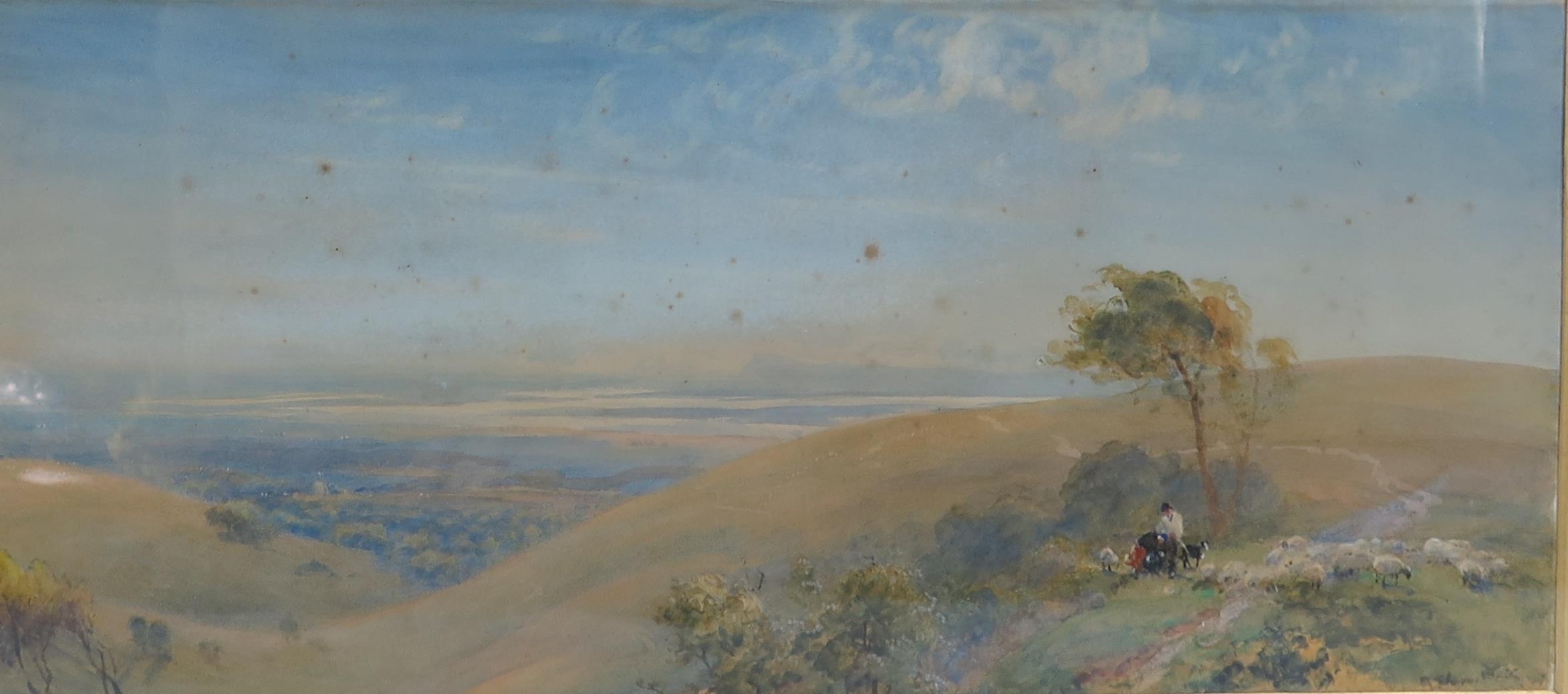 Robert Thorne Waite | shepherd and his flock with a view beyond over ...