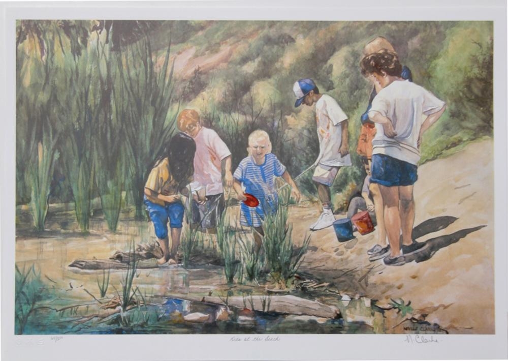 Neville Clarke | KIDS AT THE BEACH (1998) | MutualArt