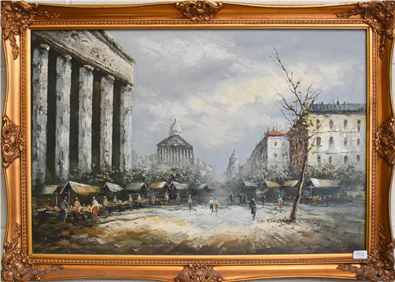 P. Robertson | Market scene | MutualArt