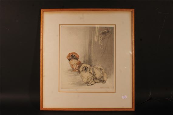 George Vernon Stokes | Pekingese dogs (1873) | MutualArt