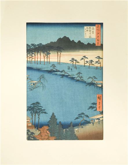 Utagawa Hiroshige | a group of nine coloured woodblock prints from the ...