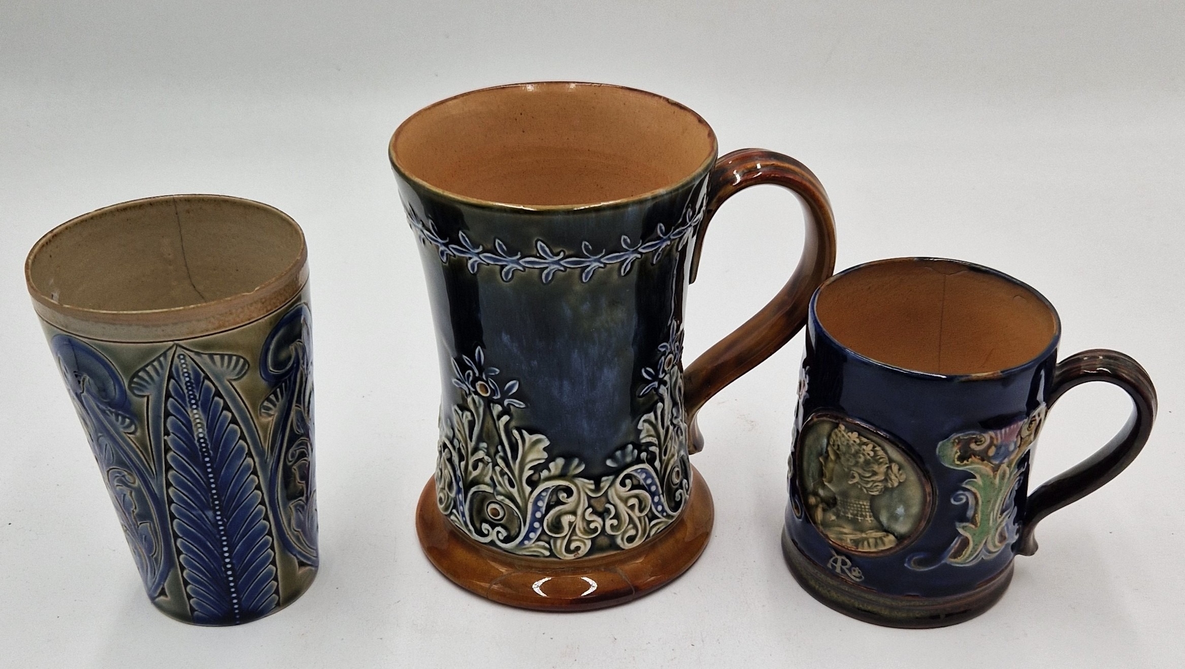 Shane Ridge | ROYAL DOULTON STONEWARE ART NOUVEAU TANKARDS | MutualArt