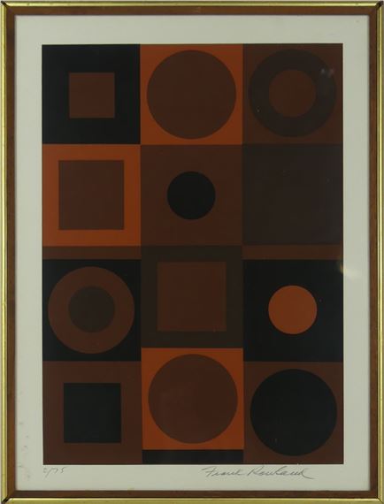 Frank Rowland | Frank Rowland abstract geometric serigraph | MutualArt