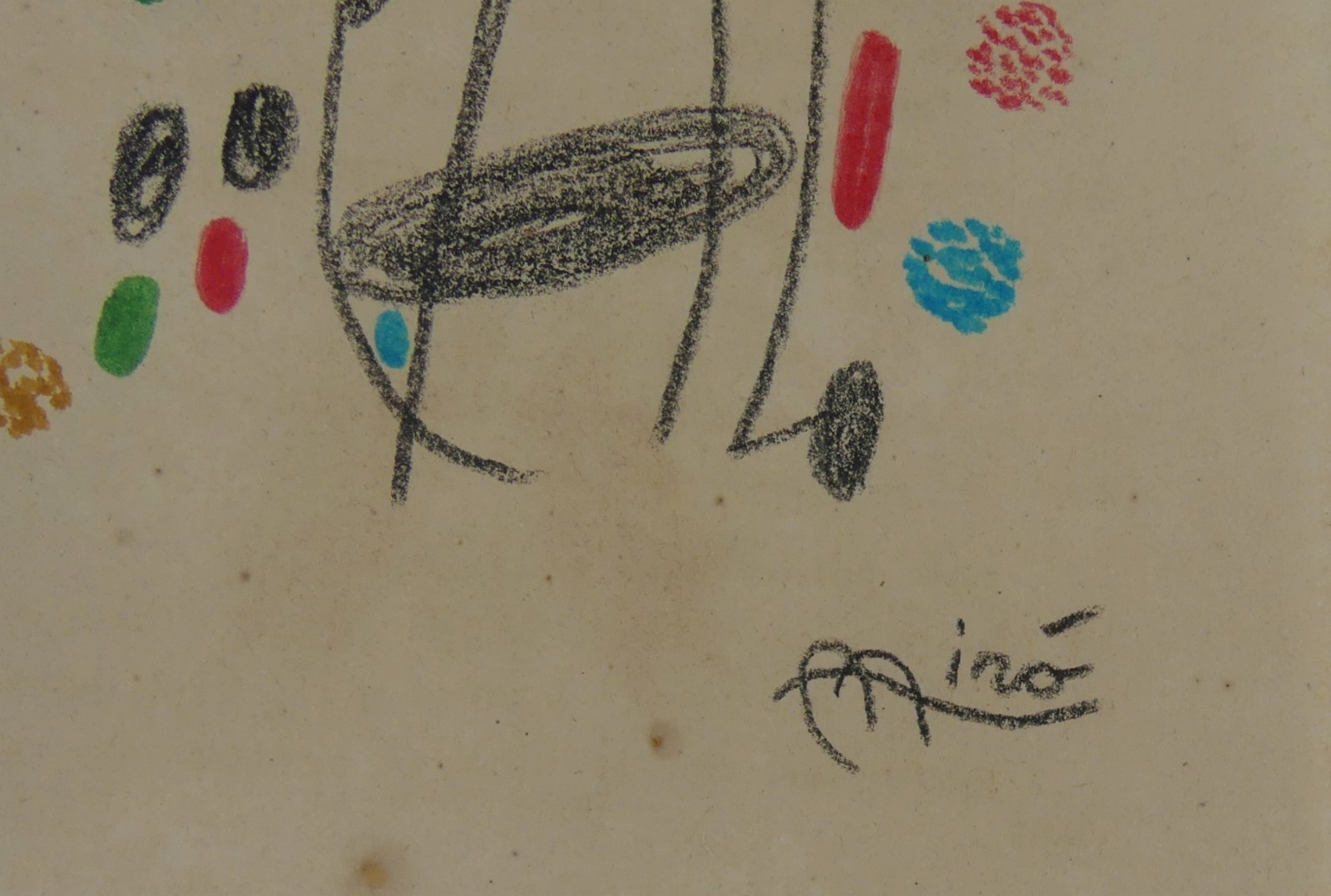 Joan Miró | After Joan Miro mixed media drawing on paper | MutualArt