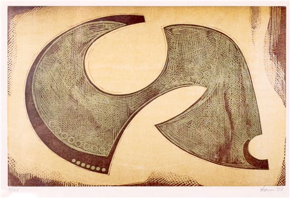 Harrs Hannes | Hannes Hars Woodcut | Artwork performance at auction ...