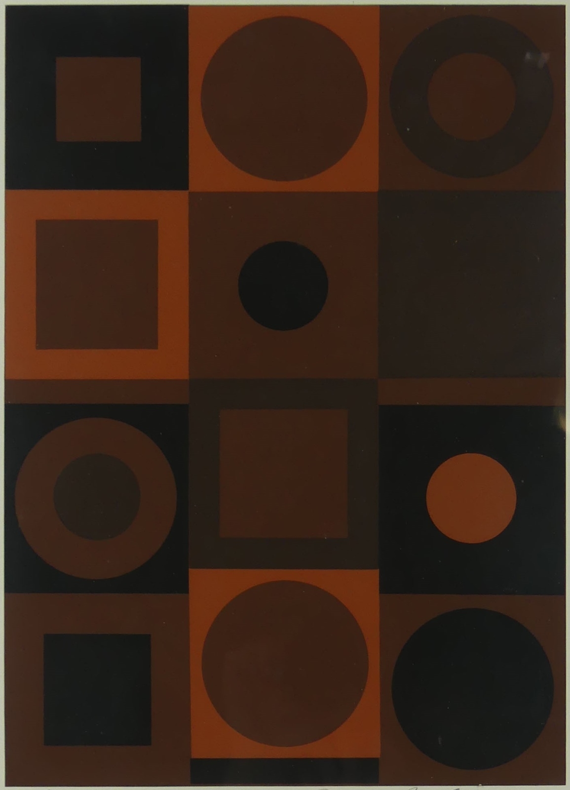 Frank Rowland | Frank Rowland abstract geometric serigraph | MutualArt