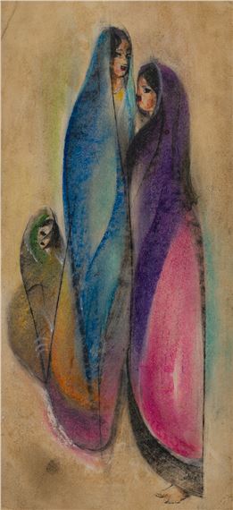 N.S. Bendre | Untitled (Village Women (2024) | MutualArt