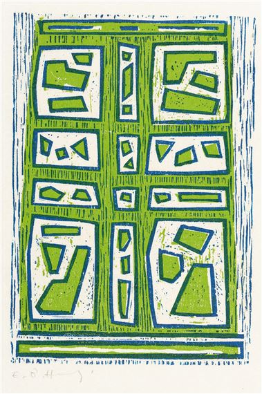 Emil Bert Hartwig | 4 colored woodcuts on Japanese paper (1927 - 1930 ...