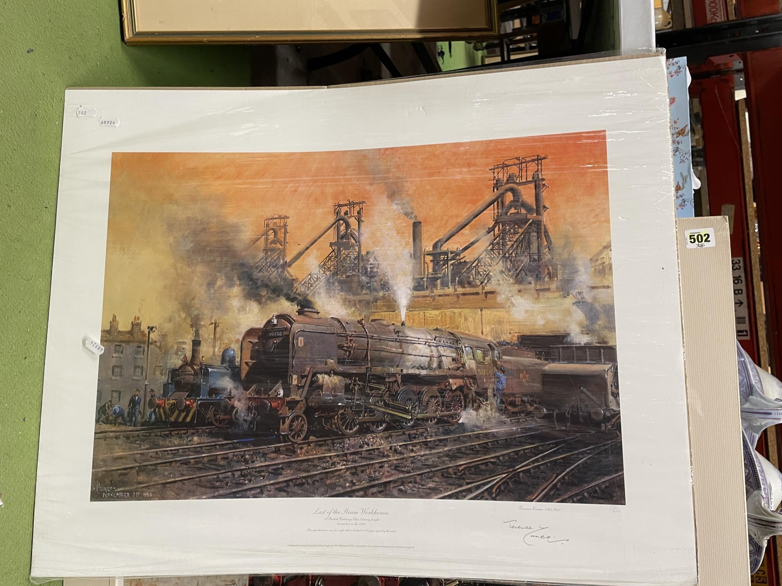 Terence Cuneo | LAST OF THE STEAM WORKHORSES | MutualArt