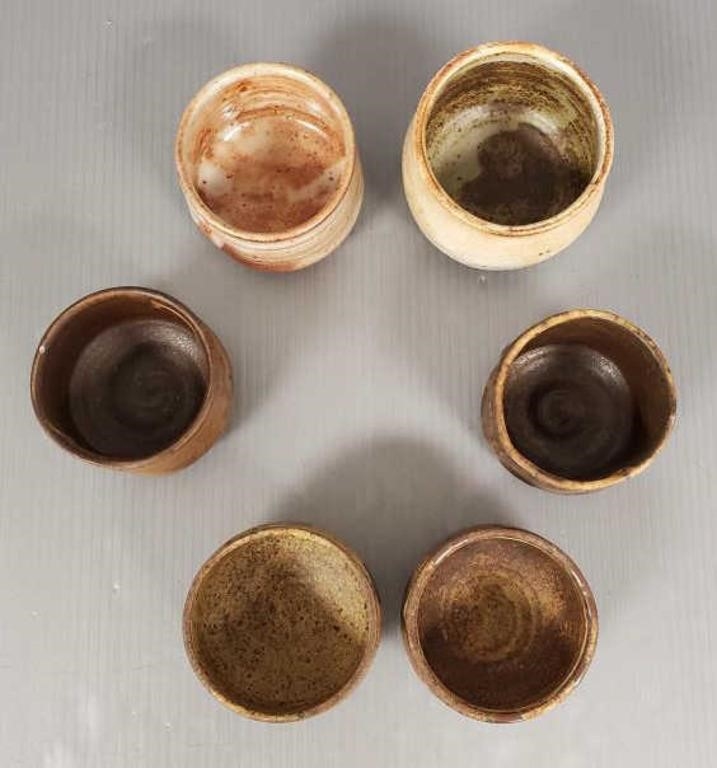 Warren MacKenzie | 6 Warren Mackenzie studio pottery small bowls/cups ...