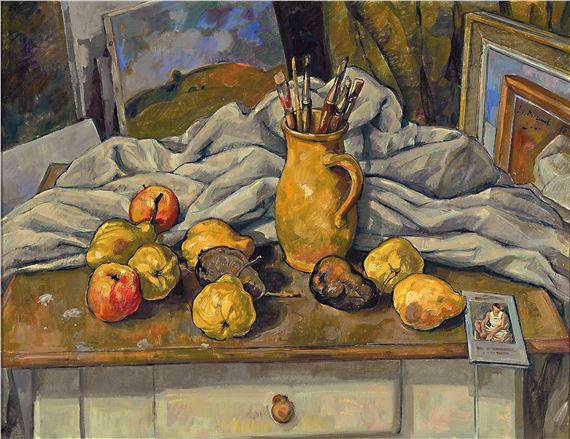 Werner Brand | still lifes in the studio with paintings (2000) | MutualArt