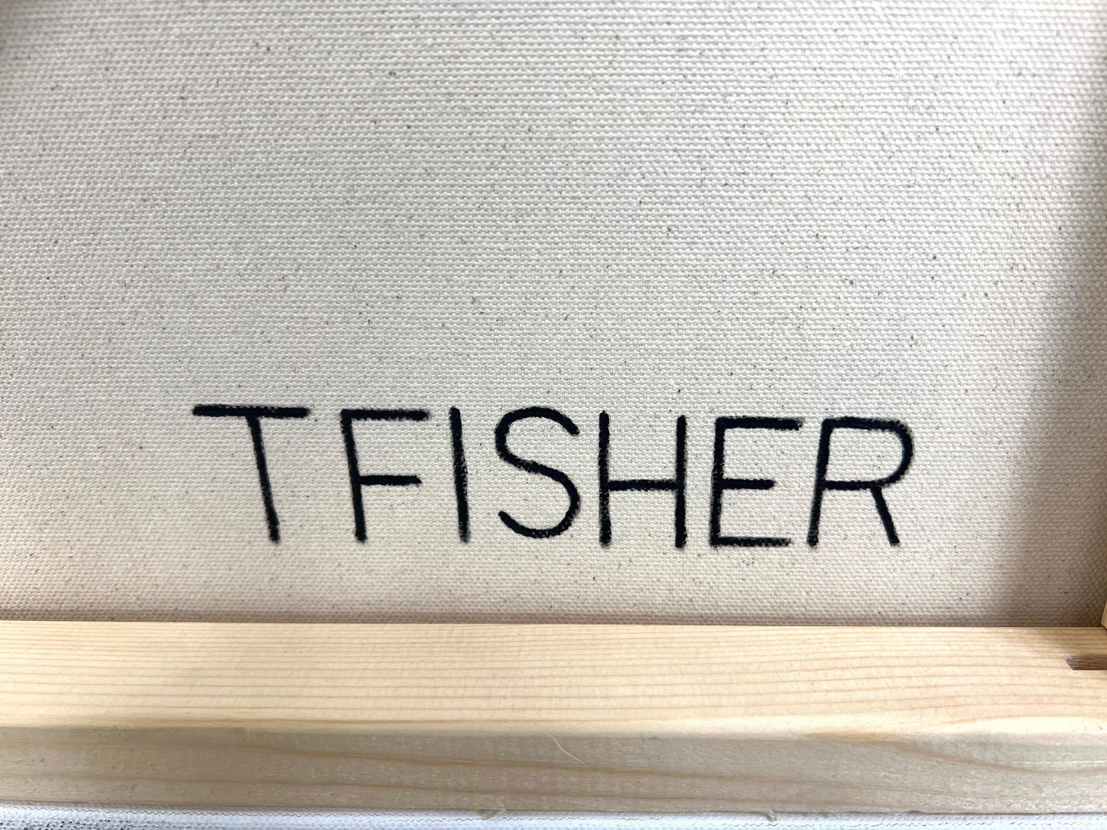 Tim Ray Fisher | TIM RAY FISHER Acrylic Op Art Painting on Canvas ...