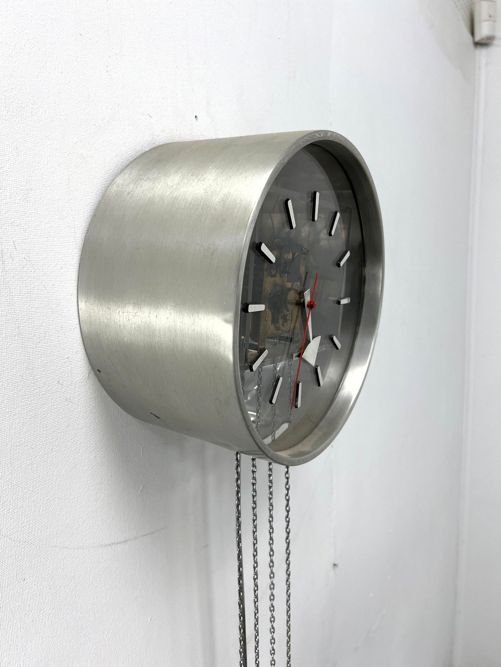 Howard Miller | HOWARD MILLER Wall Mounted Aluminum Clock. Pendulum ...
