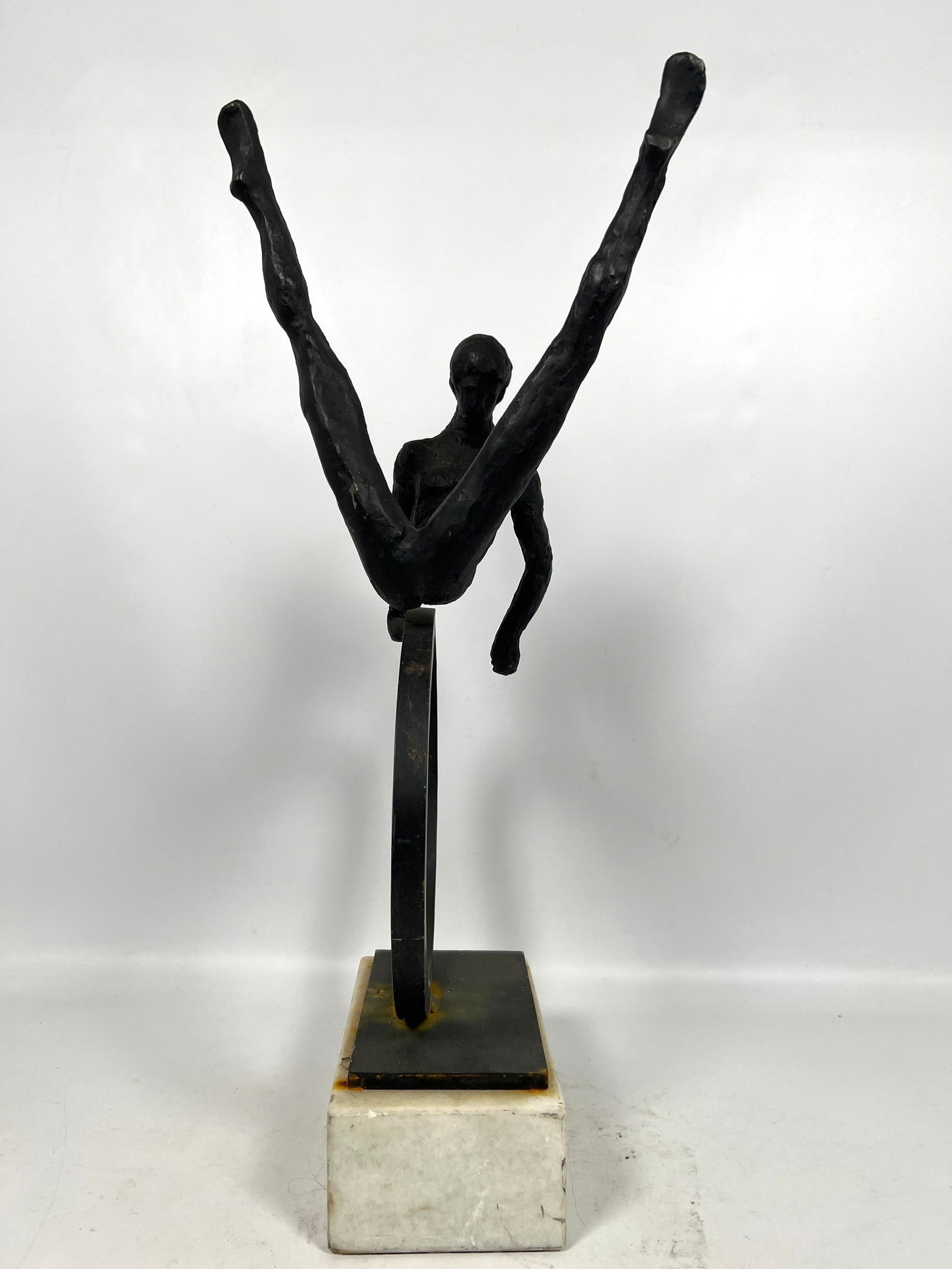 Spots | Contemporary Acrobat Sculpture. Gymnast Acrobat Form above Hoop ...