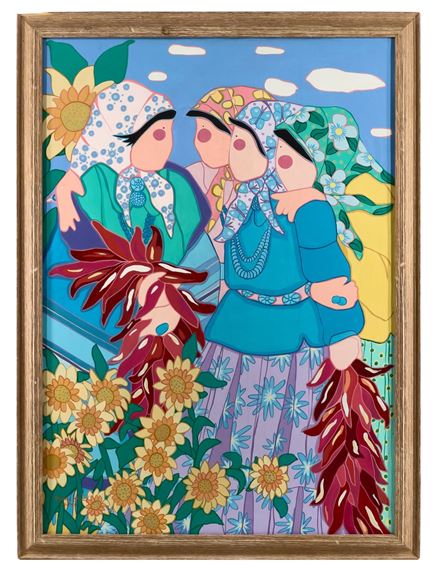 Virginia Alice Stroud | Sunflowers & Ristras | MutualArt
