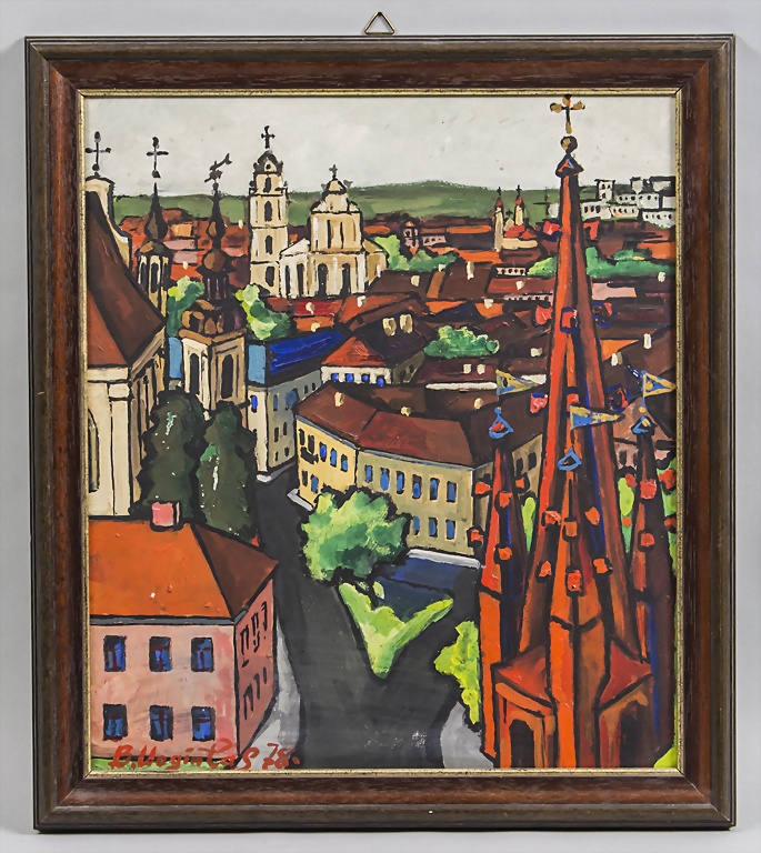 Bronius Uogintas | View of the old town of Vilnius (1978) | MutualArt