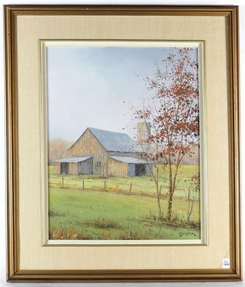 Ben Jensen | Untitled: Country Barn in Autumn | MutualArt