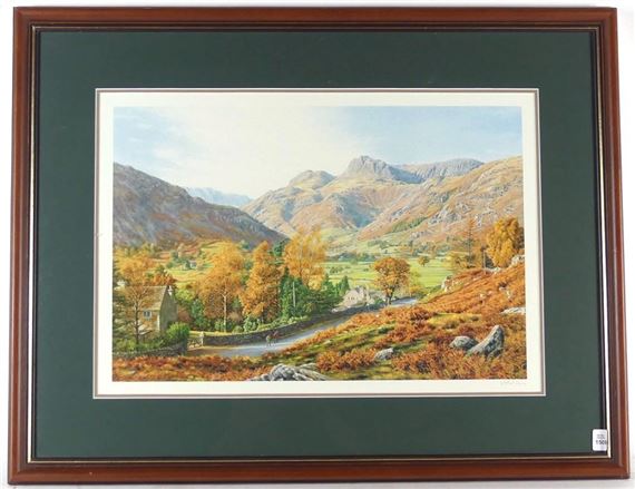 Keith Melling | An attractive lithograph print depicting the Lake ...