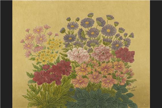 August André Bauchant | MASSIF DE FLEURS, 1944 (1944) | MutualArt