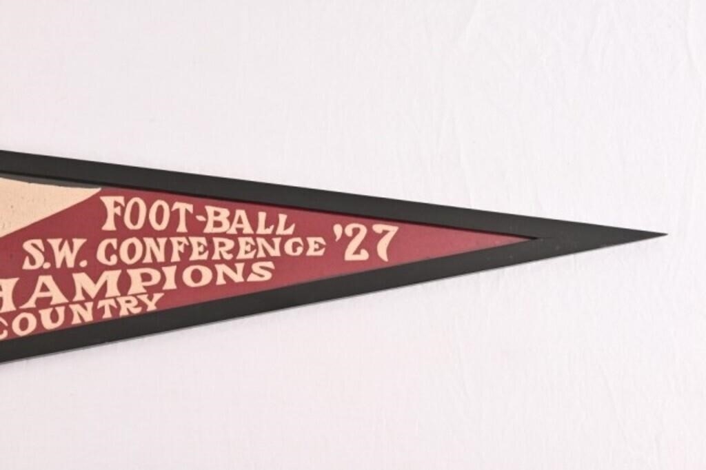 Champion | Texas A&M College Champion Souvenir Pennant c.1928 (Circa ...