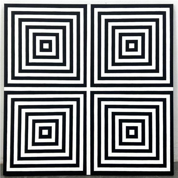 Tim Ray Fisher | TIM RAY FISHER Acrylic Op Art Painting on Canvas ...