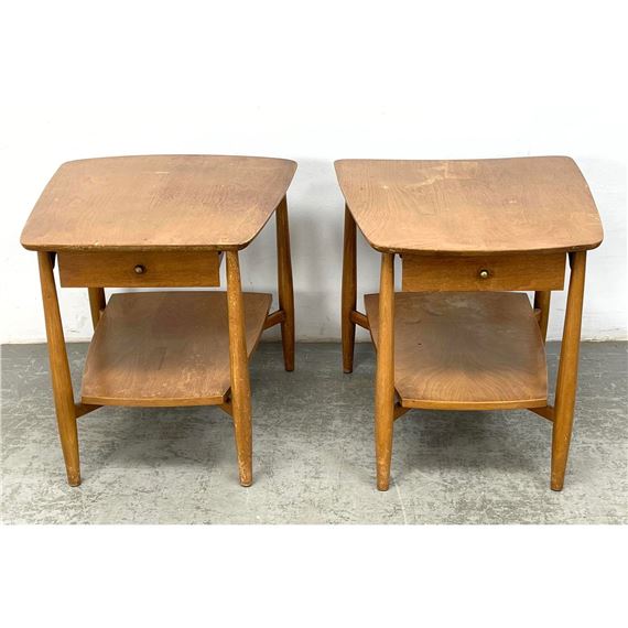 John Stuart‏ | Pr JOHN STUART American Modern Side Tables. Wedge Shaped ...
