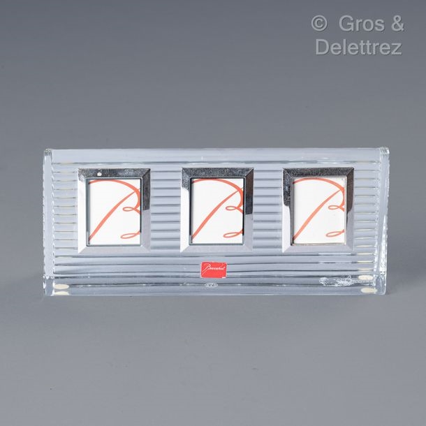 Baccarat | BACCARAT Triptych fluted crystal frame with three small ...