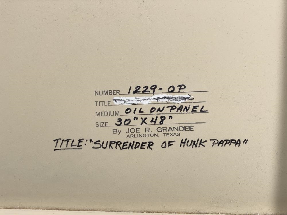Joe Grandee | Surrender of Hunk Pappa (1987) | MutualArt